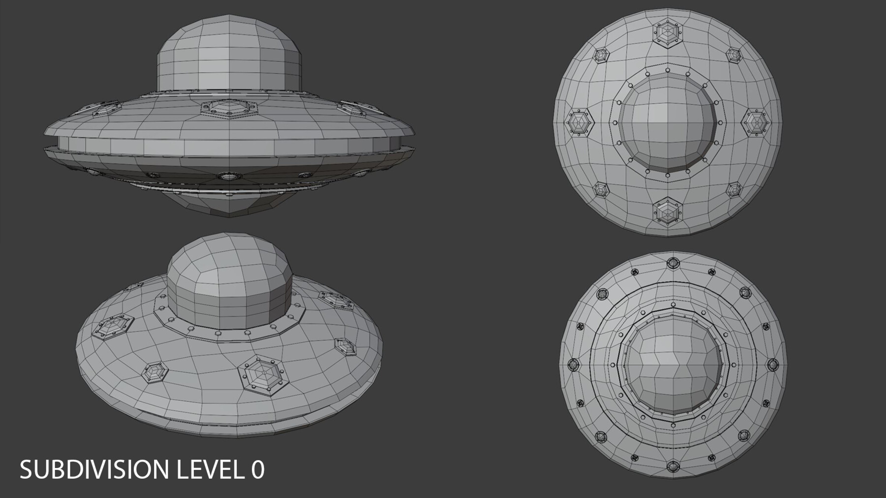 ArtStation - Low Poly UFO | Resources