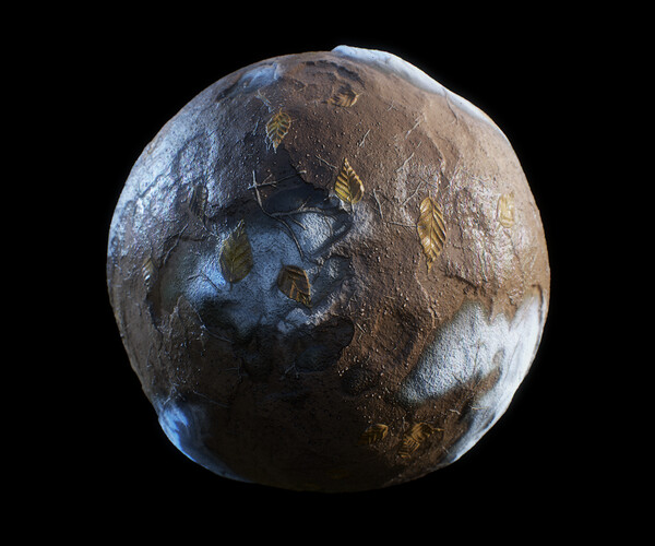 ArtStation - Мuddy Melting Snow - FREE sbsar | Game Assets