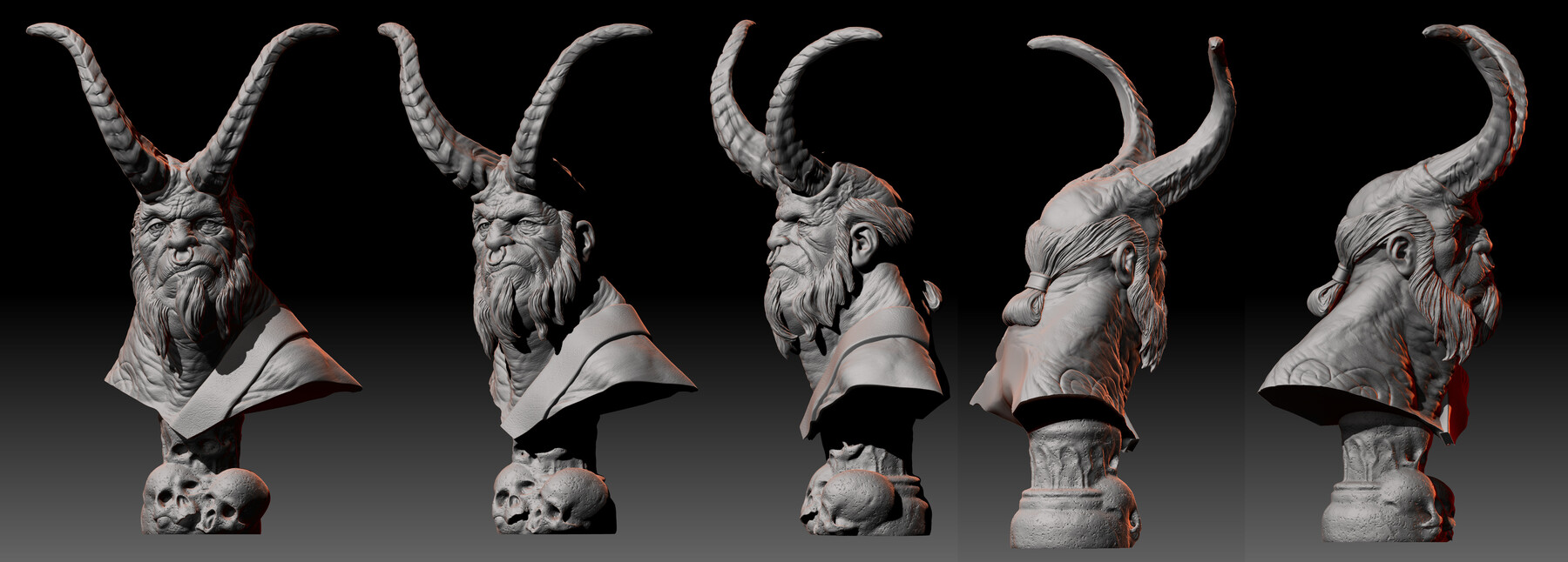 ArtStation - Old Hellboy Bust | Resources