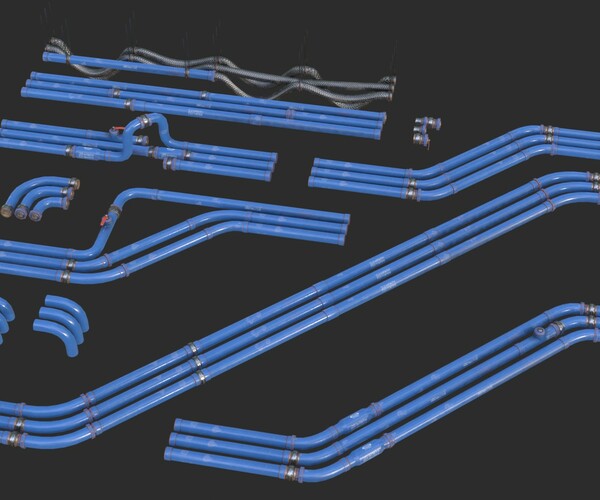 ArtStation - Modular Pipes - Industrial Collection | Game Assets