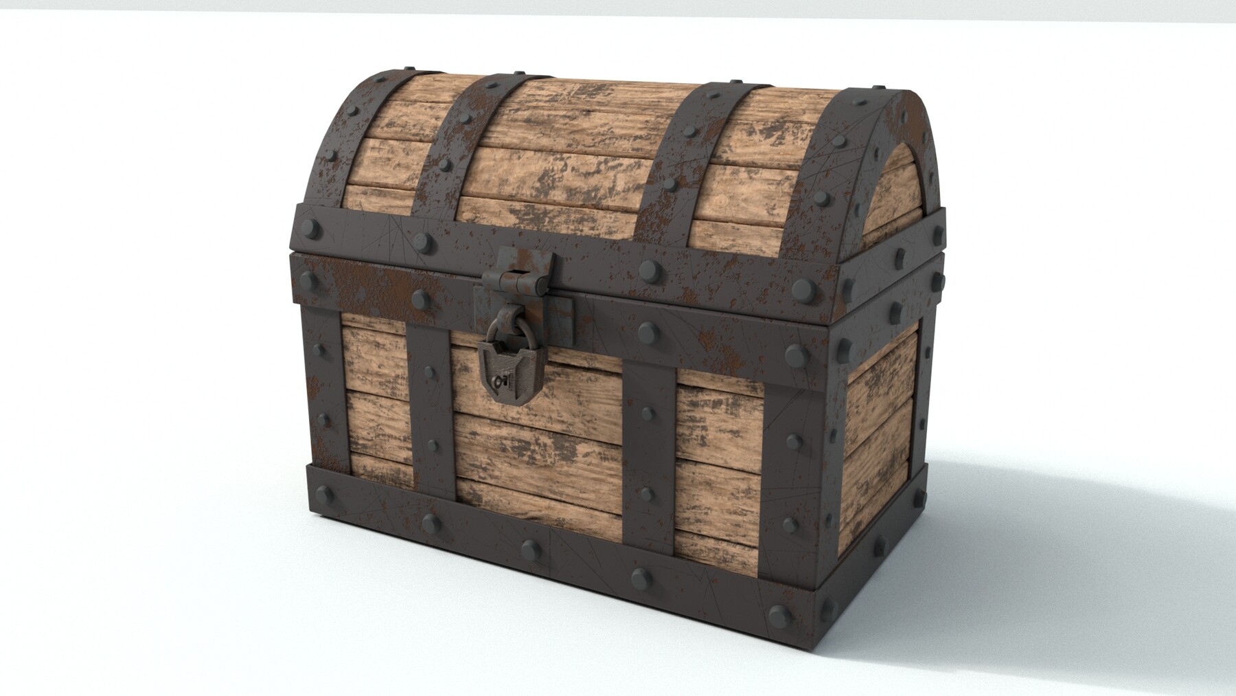 ArtStation - Low-poly rusted chest | Resources