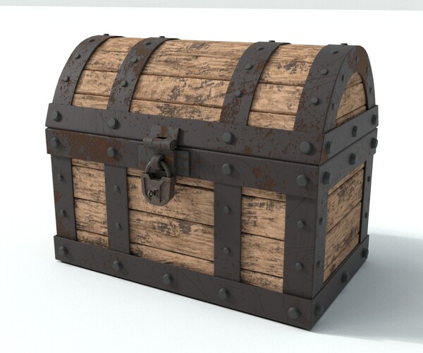 ArtStation - Low-poly rusted chest | Resources