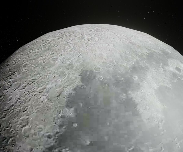 ArtStation - Photorealistic Moon 2k Textures 3D Model | Game Assets
