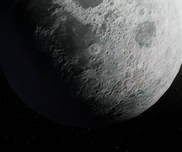 ArtStation - Photorealistic Moon 2k Textures 3D Model | Game Assets