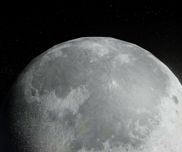 ArtStation - Photorealistic Moon 2k Textures 3D Model | Game Assets
