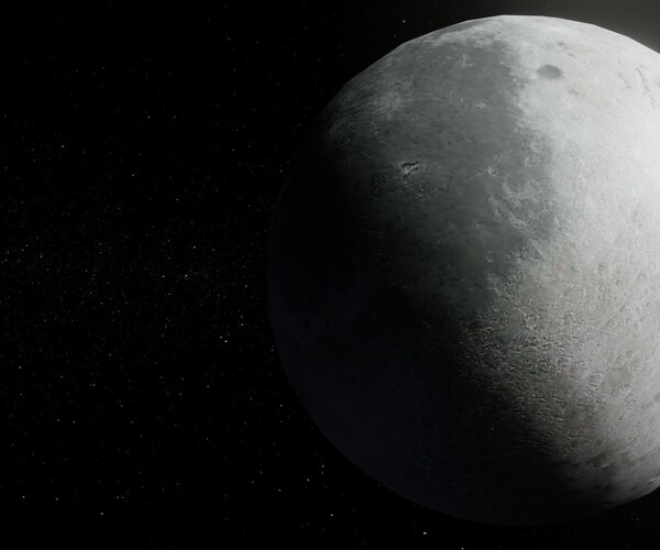 ArtStation - Photorealistic Moon 2k Textures 3D Model | Game Assets