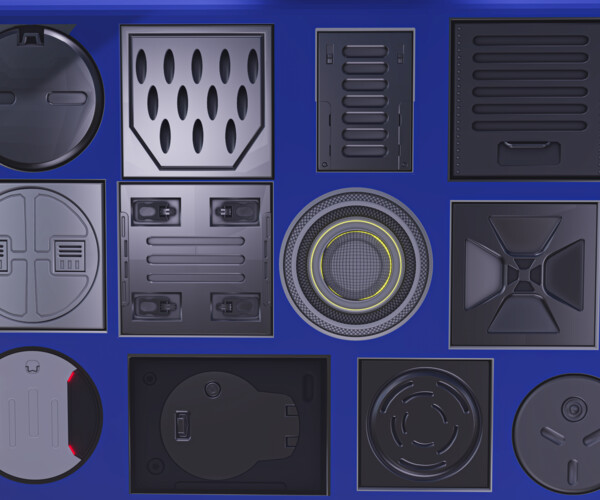 ArtStation - Blender Maniac Decalmachine Decal Pack Vol. 02 | Game Assets