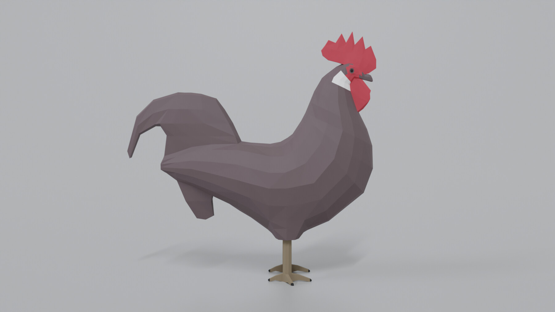 ArtStation - Low Poly Cartoon Rooster | Game Assets