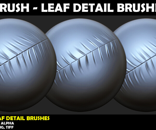 ArtStation - ZBrush - Leaf Detail Brushes | Brushes