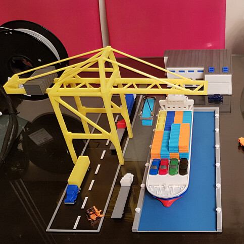ArtStation - Container Port scale model ( maquette ) | Resources