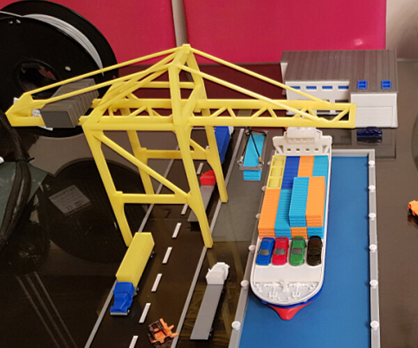 ArtStation - Container Port scale model ( maquette ) | Resources