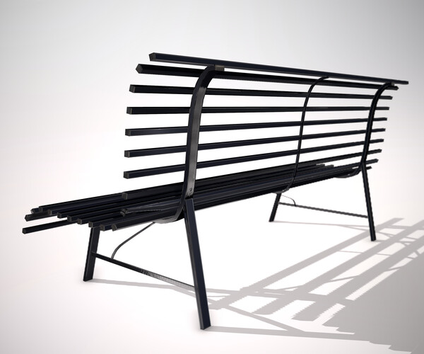 ArtStation - 3D Metal Bench (with variations) | Resources