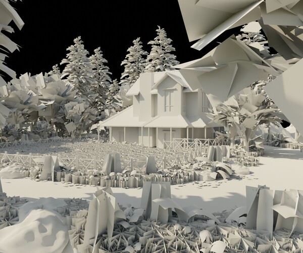 ArtStation - House Scene | Game Assets
