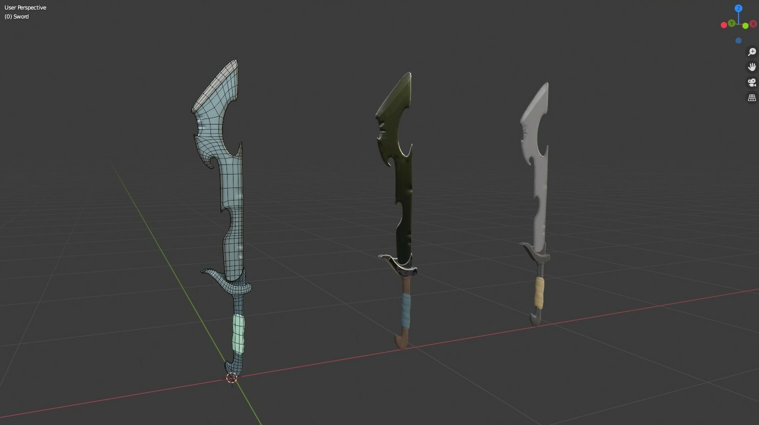ArtStation - Sword low-poly 3D model | Game Assets