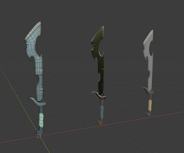 ArtStation - Sword low-poly 3D model | Game Assets