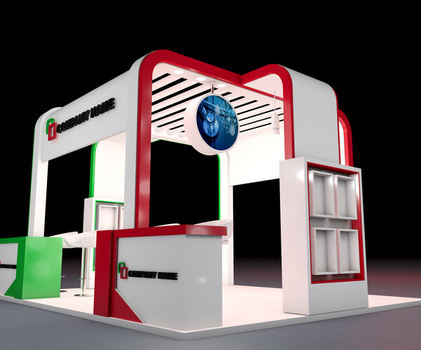 ArtStation - Exhibition Booth 3D Model - 6x5 M | Resources