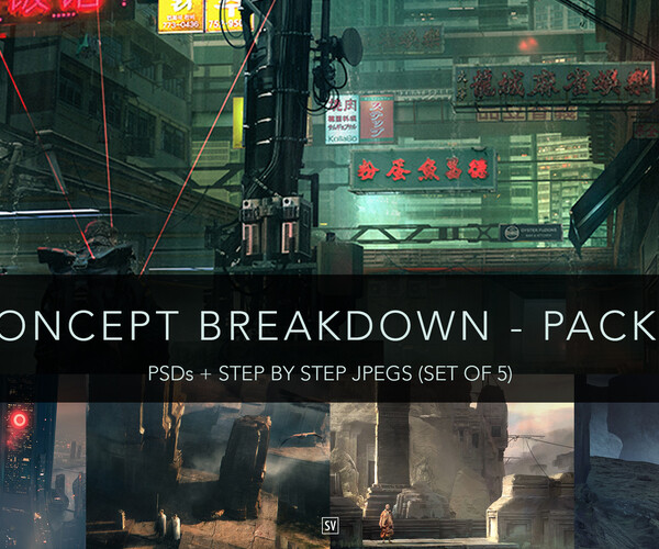 ArtStation - Concept Breakdown - Pack 1 | Tutorials