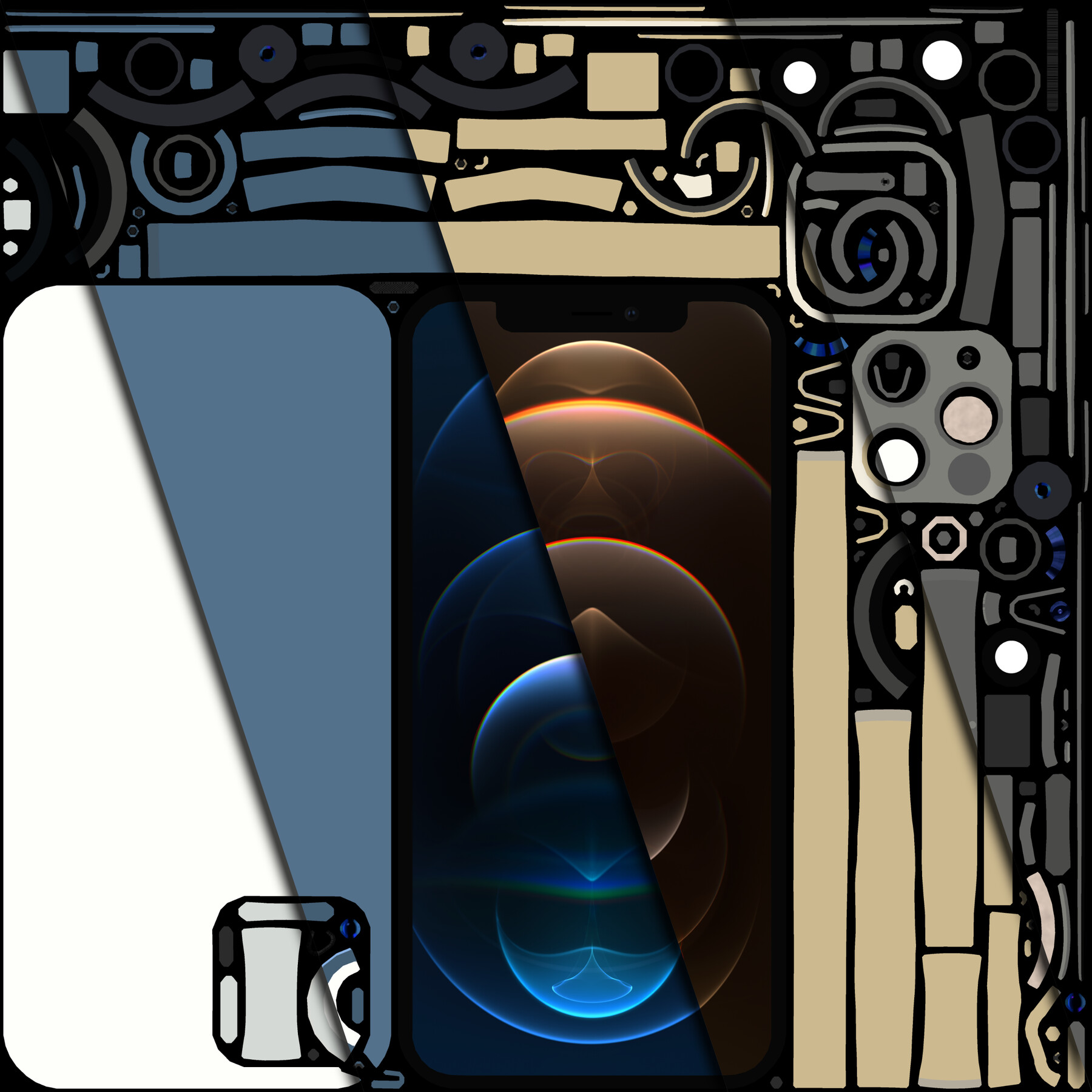 ArtStation - iPhone 12 Pro and iPhone 12 Pro Max All Official Colors ...