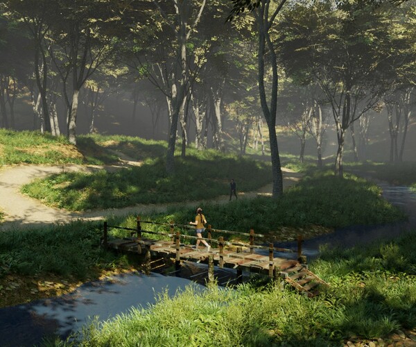 ArtStation - Forest by season in Blender | Resources