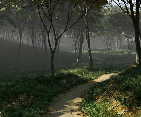 ArtStation - Forest by season in Blender | Resources