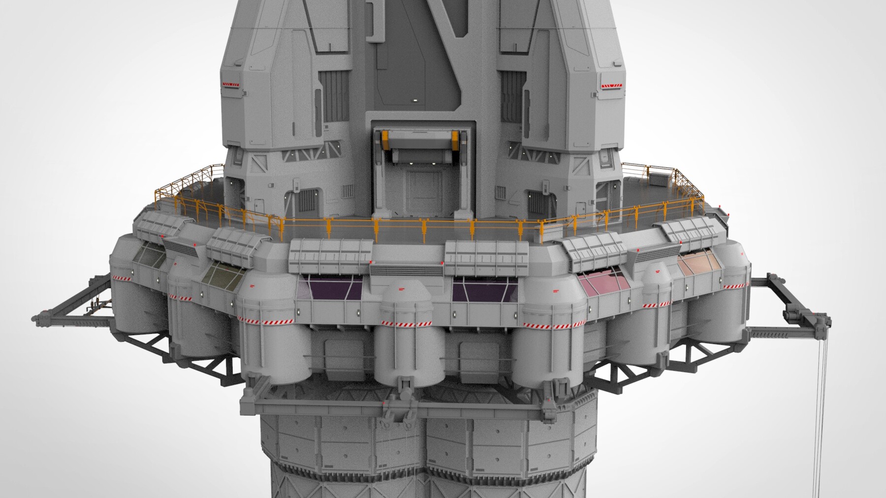 ArtStation - sci-fi landing platform 3 | Resources