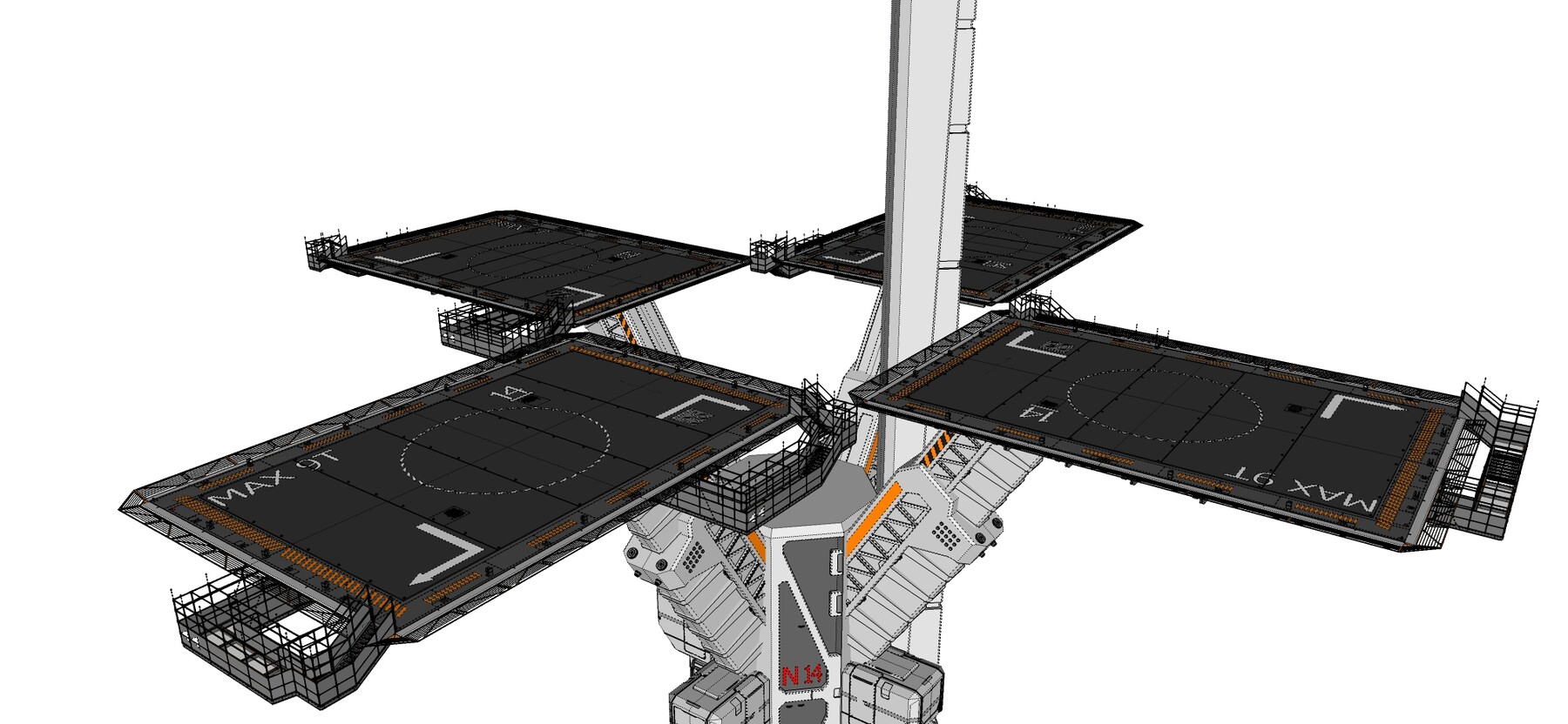 ArtStation - sci-fi landing platform 3 | Resources