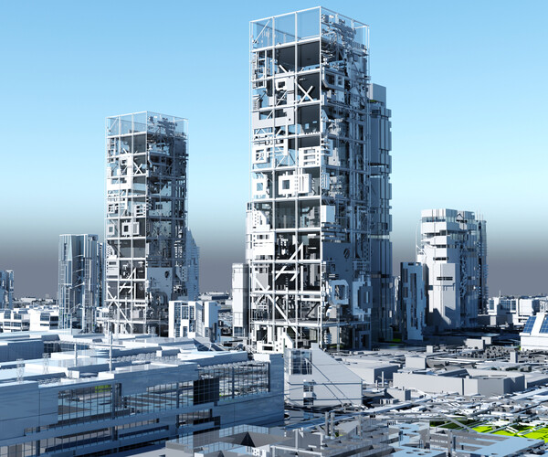 ArtStation - Sci-Fi Tech City | Resources