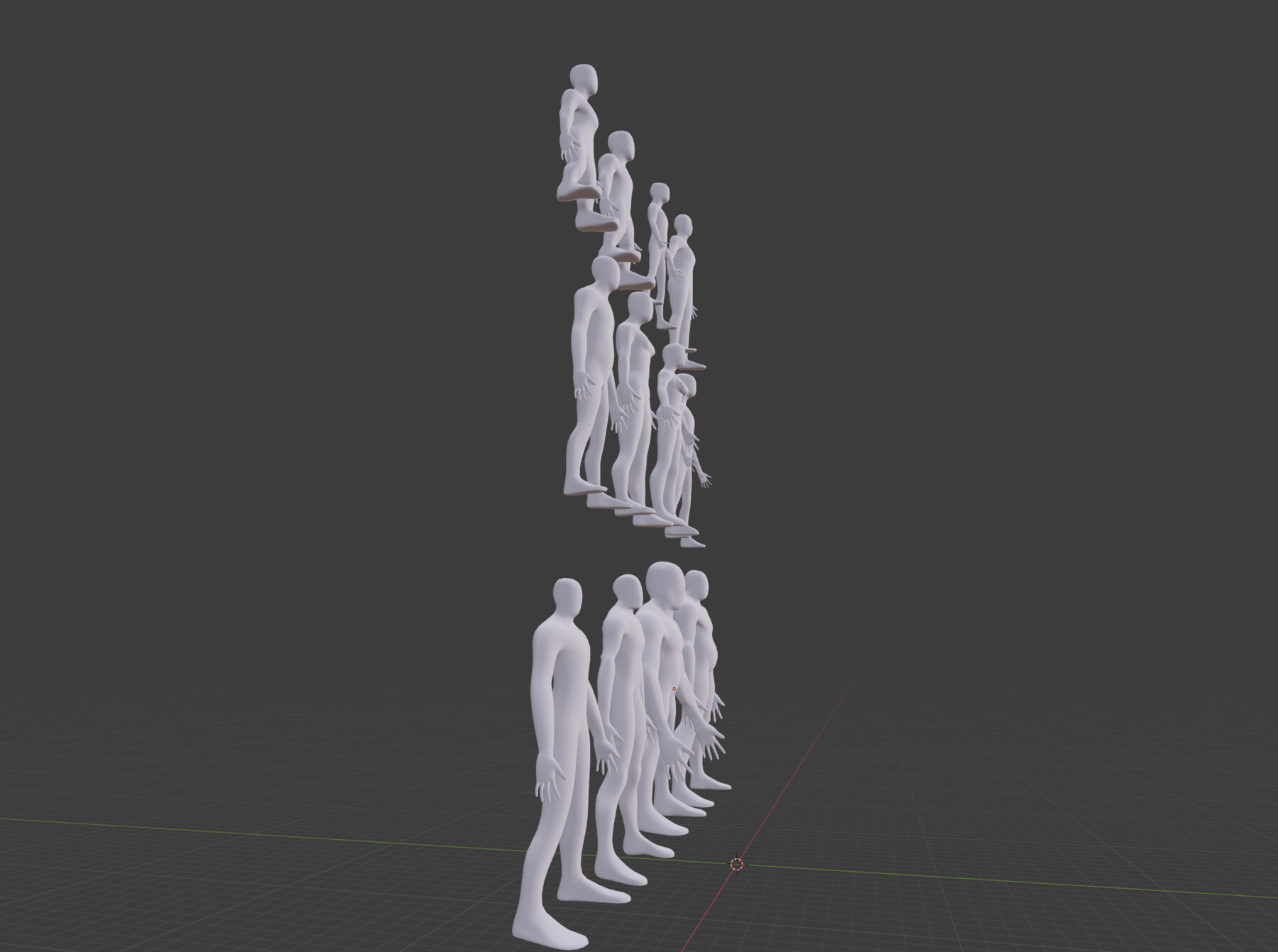 ArtStation - Alien Fantasy Humanoid Character Base Meshes Low-Medium ...