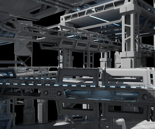 ArtStation - Sci-Fi Structure Kit 71 | Resources