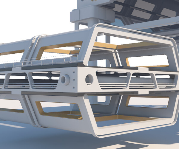 ArtStation - Sci-Fi Structure Kit 71 | Resources