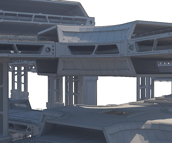 ArtStation - Sci-Fi Structure Kit 71 | Resources