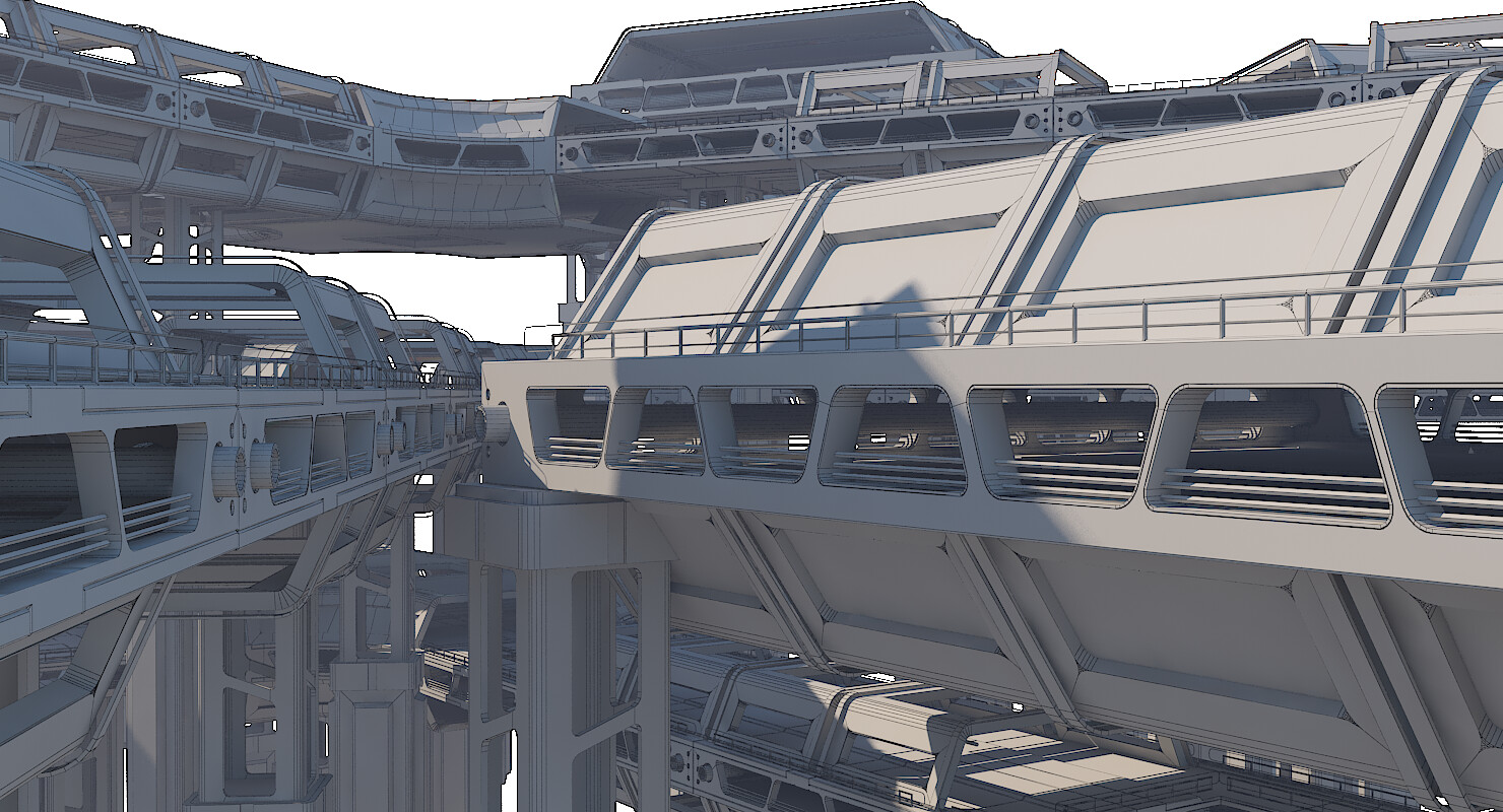 ArtStation - Sci-Fi Structure Kit 71 | Resources