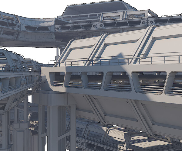 ArtStation - Sci-Fi Structure Kit 71 | Resources