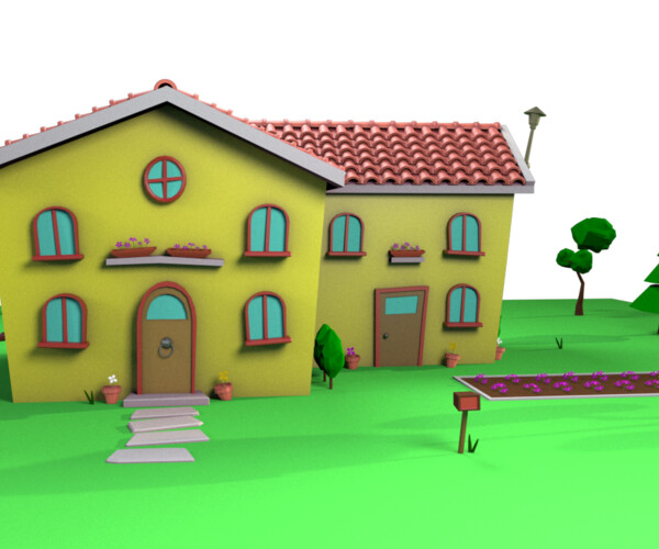 ArtStation - Cartoon house 2 | Game Assets