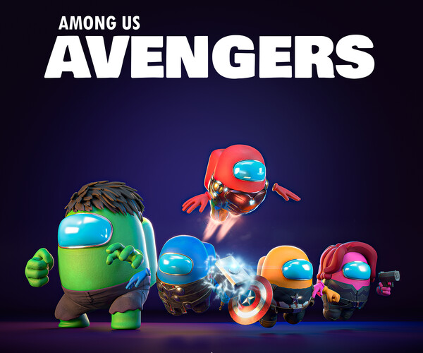 ArtStation - Among us - avengers | Resources