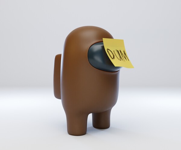 ArtStation - Among Us Dum Sticky Note Character | Resources