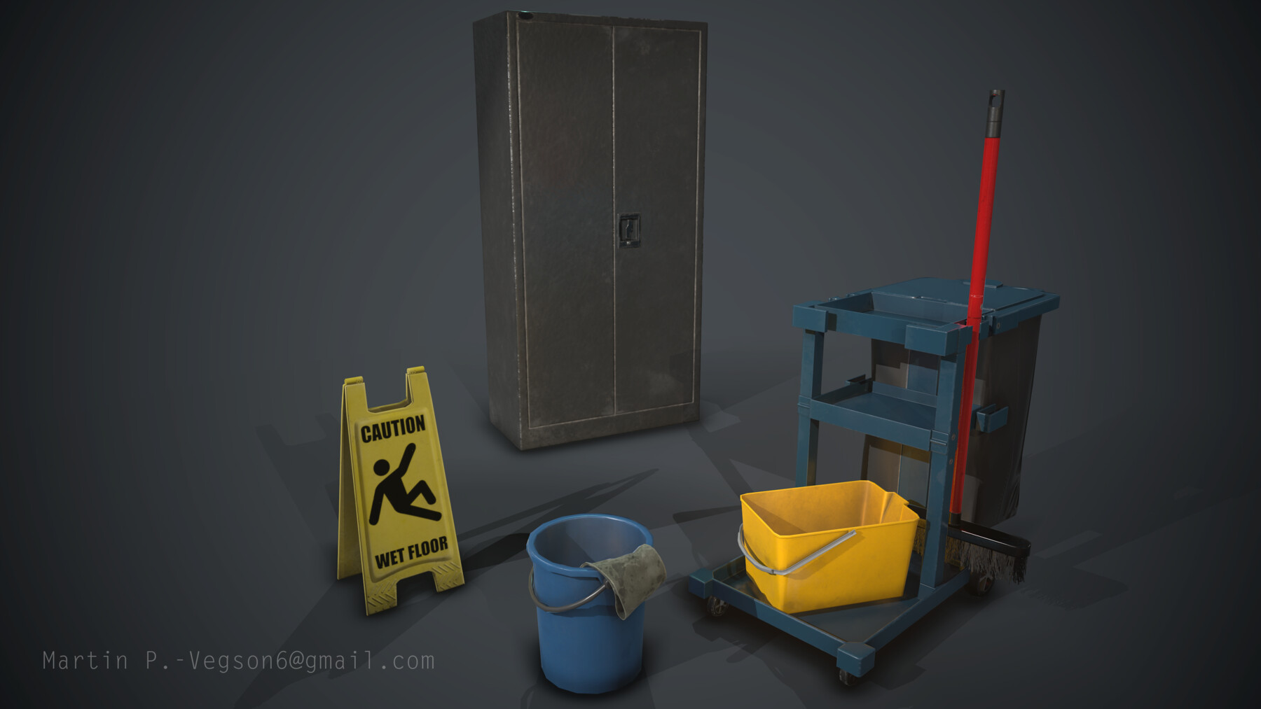 ArtStation - [PBR] Janitor Asset Set 1 | Game Assets