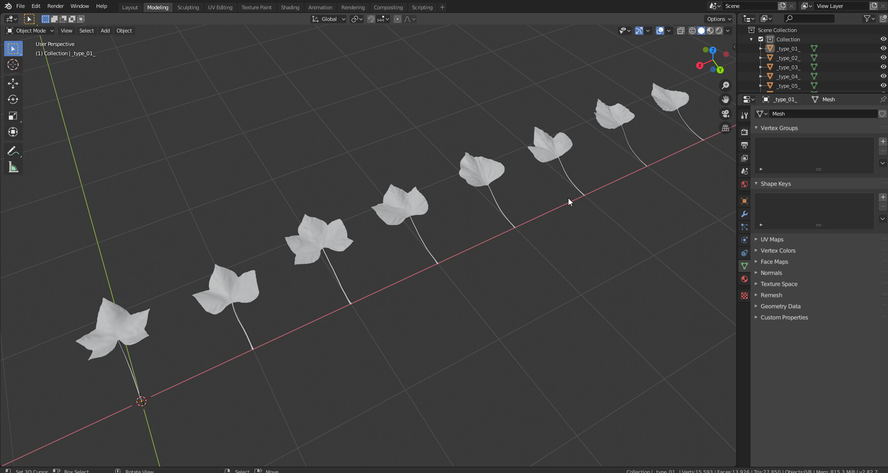 ArtStation - ivy leaves 3D model | Resources