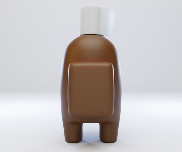 Artstation Among Us Toilet Paper Hat Character Resources