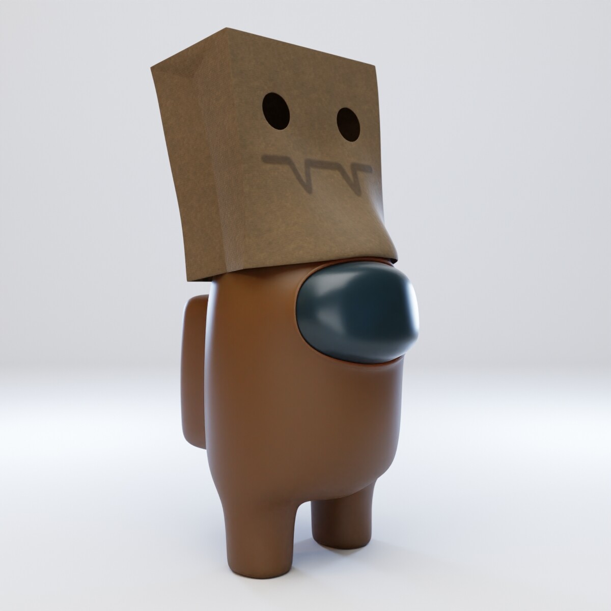 ArtStation - Among Us Spooky Paper Bag Character | Resources
