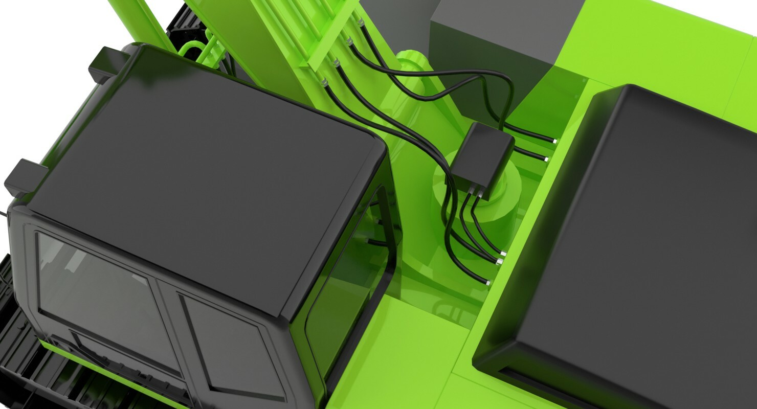 ArtStation - Excavator 1 Untextured | Game Assets