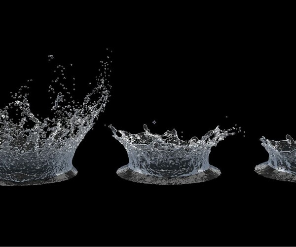 ArtStation - Water Splash 3D Model | Game Assets