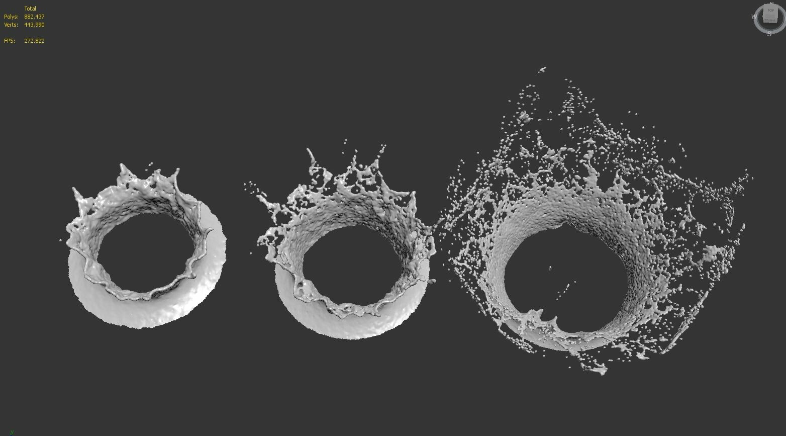 ArtStation - Water Splash 3D Model | Game Assets