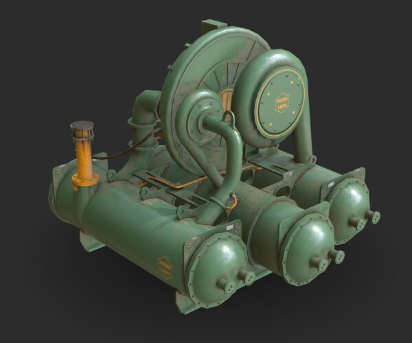 ArtStation - Industrial Compressor | Game Assets