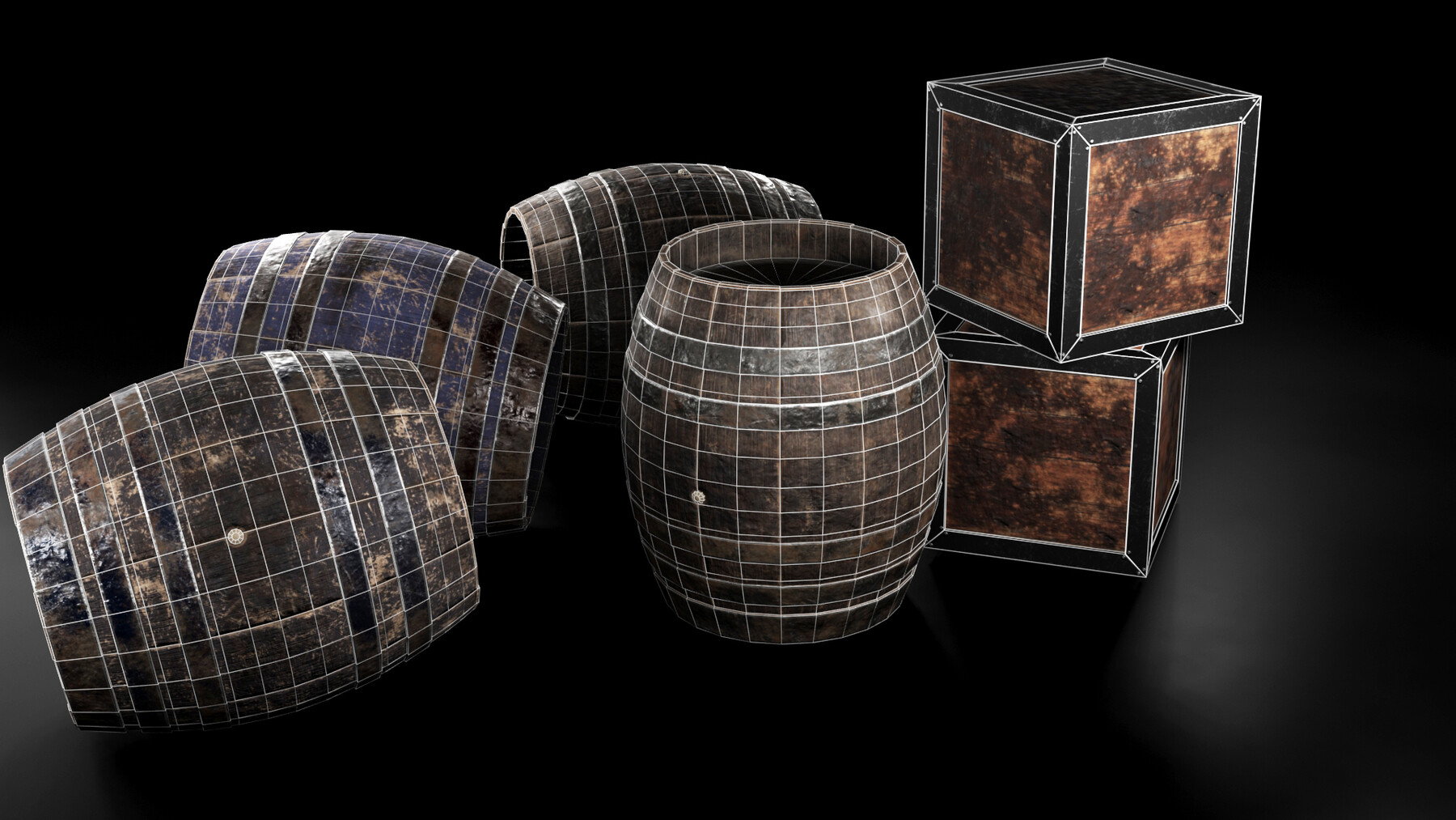 ArtStation - Barrels and Box barrel | Resources