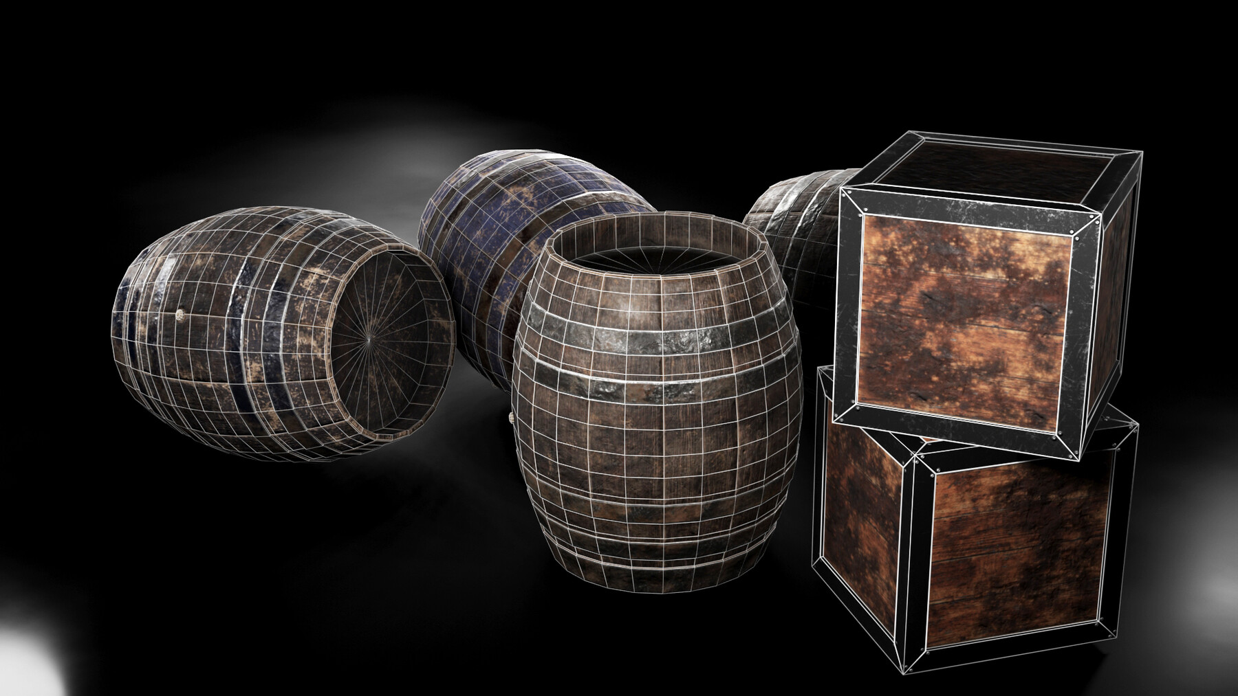 ArtStation - Barrels and Box barrel | Resources