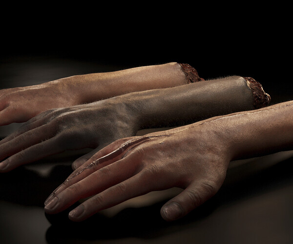 ArtStation - Hand -Arm Severed low poly | Game Assets