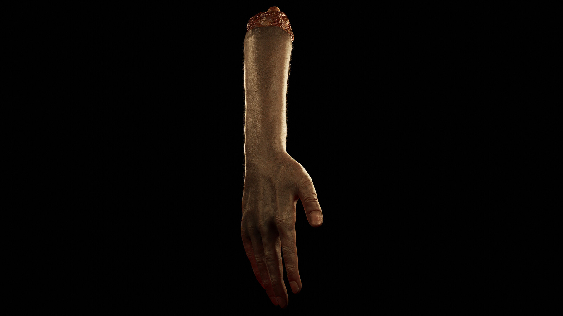 ArtStation - Hand -Arm Severed low poly | Game Assets