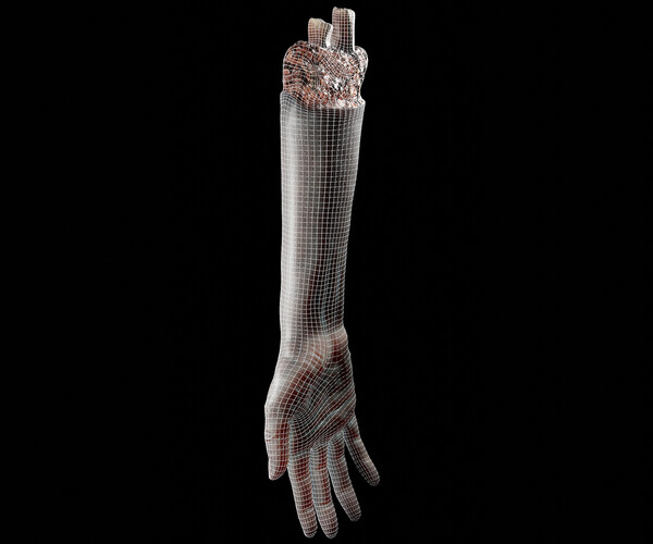 ArtStation - Hand -Arm Severed low poly | Game Assets
