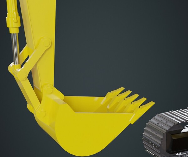 ArtStation - Excavator 1A | Game Assets